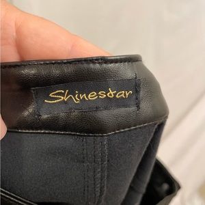 Shinestar | Pants & Jumpsuits | Shine Star Leather Pants | Poshmark